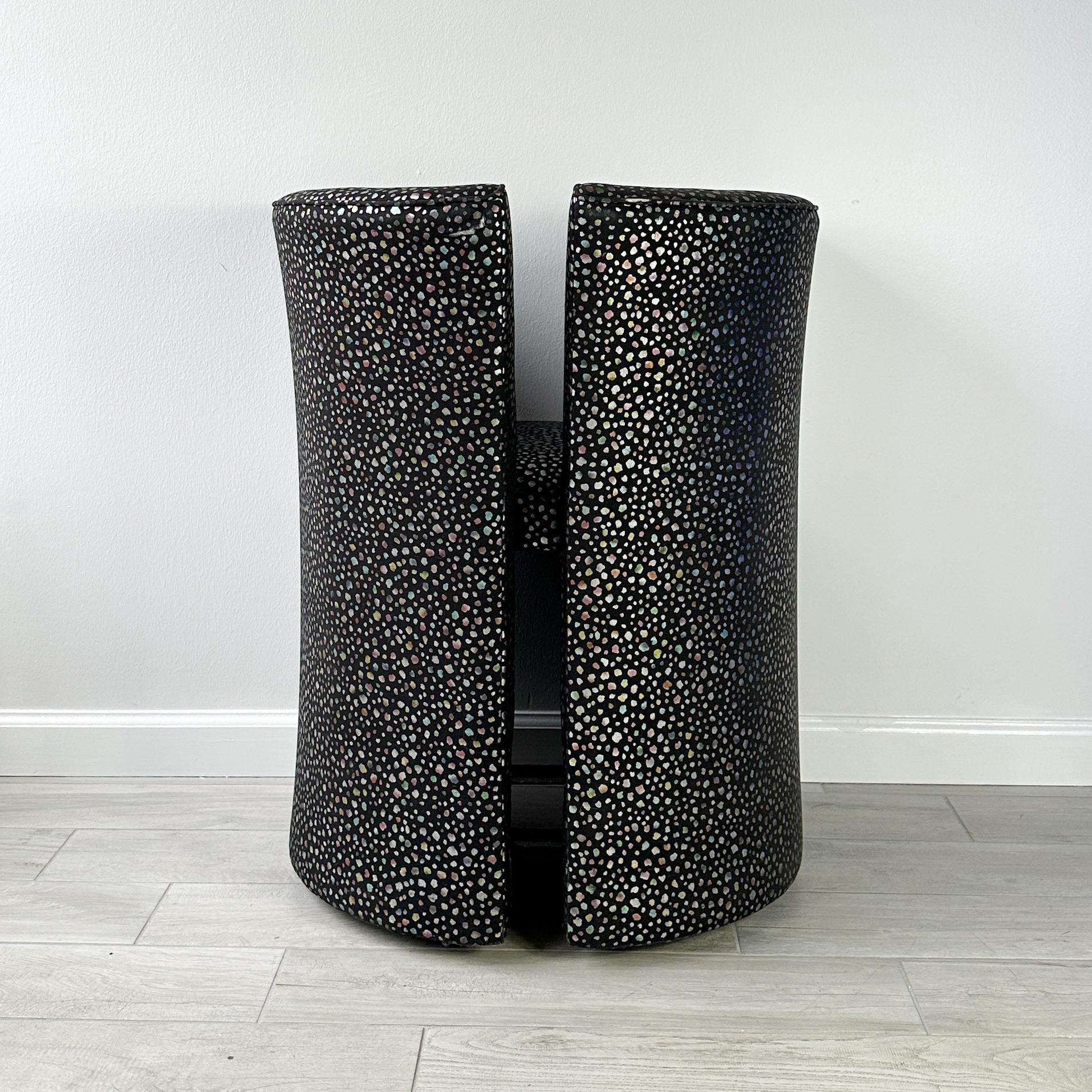 1980s Postmodern Split Back Chair – The Beau Ideal