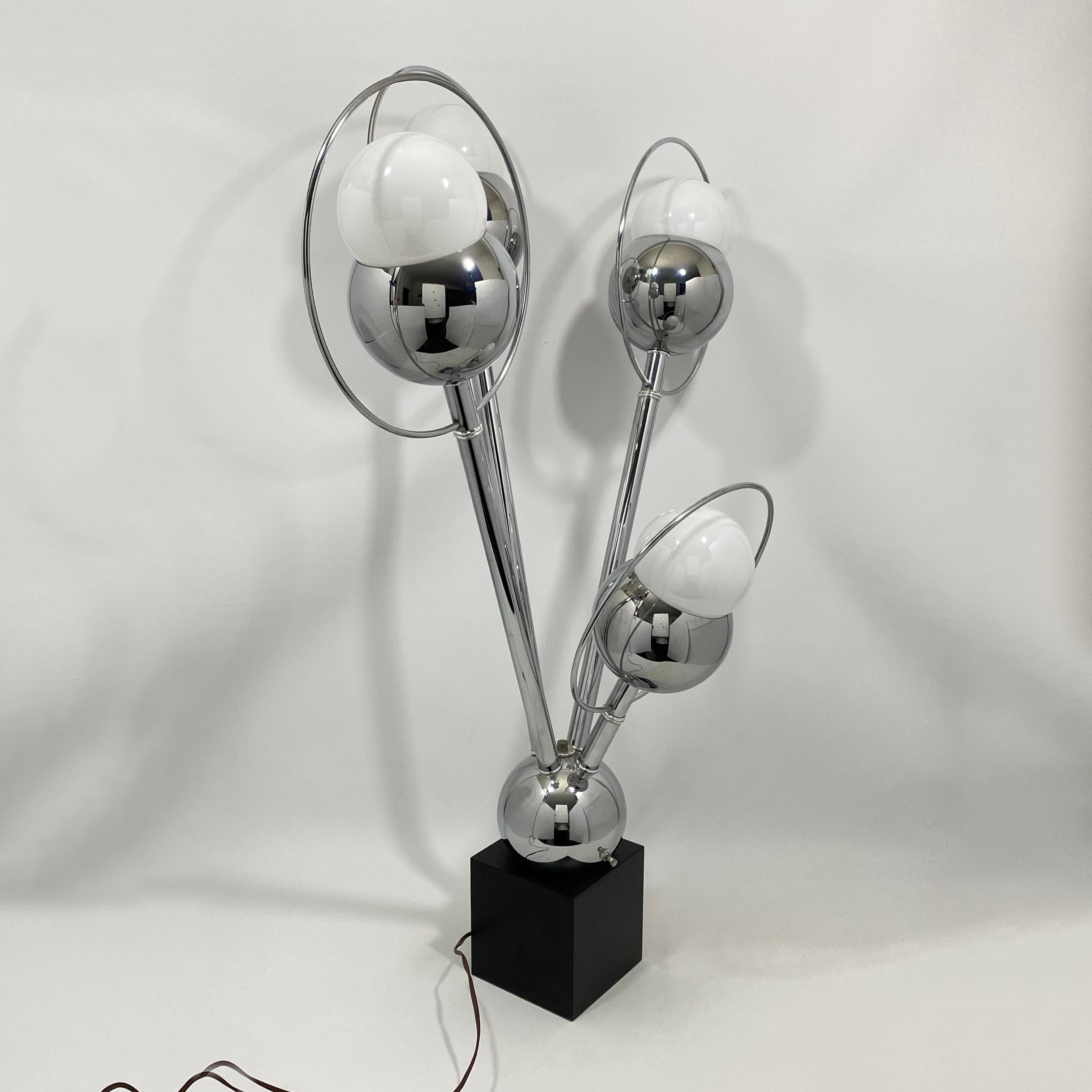 Sonneman Chrome Orb Atomic Table Lamp – The Beau Ideal